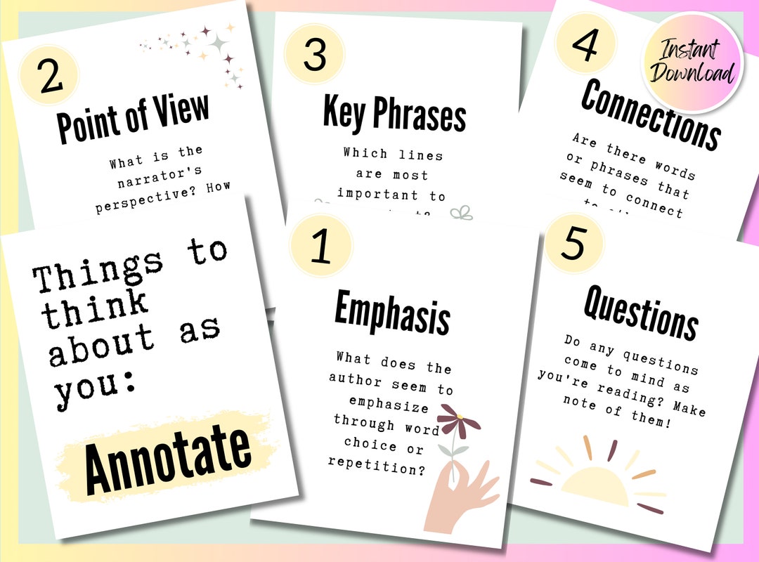 English Classroom Posters High School ELA Classroom Decor - Etsy