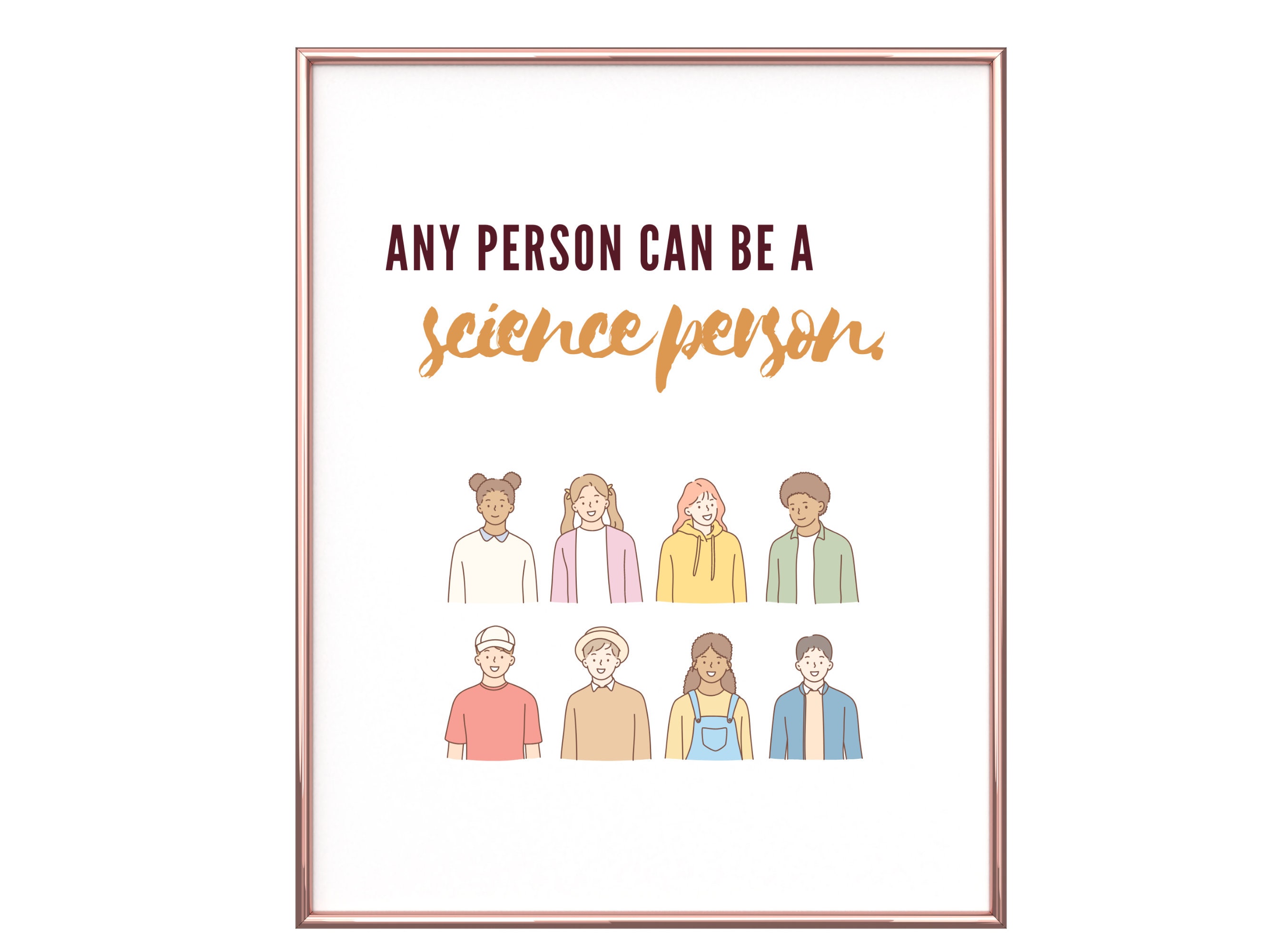 Printable Science Classroom Poster Diversity and Inclusion - Etsy