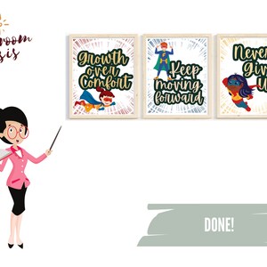 Superhero Classroom Decor; Growth Mindset Posters; Progress Over ...