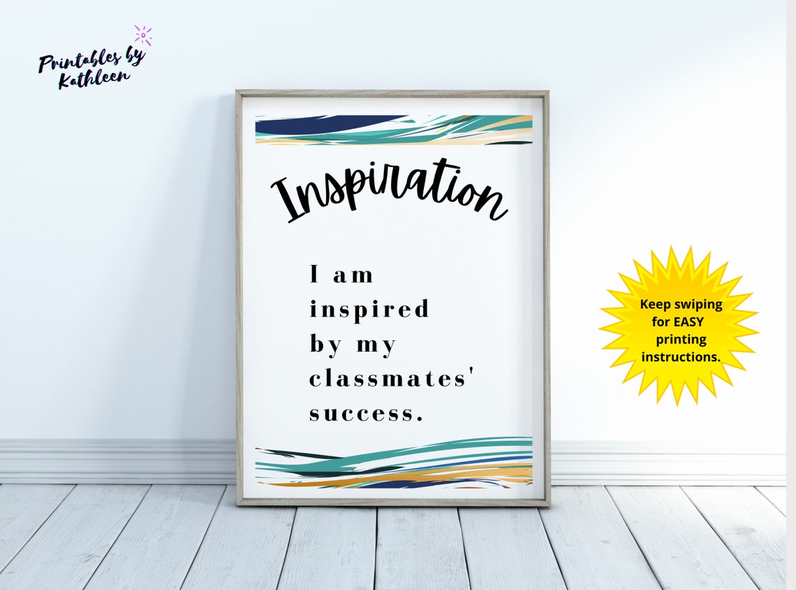 Growth Mindset Posters Positive Affirmations For The | Etsy