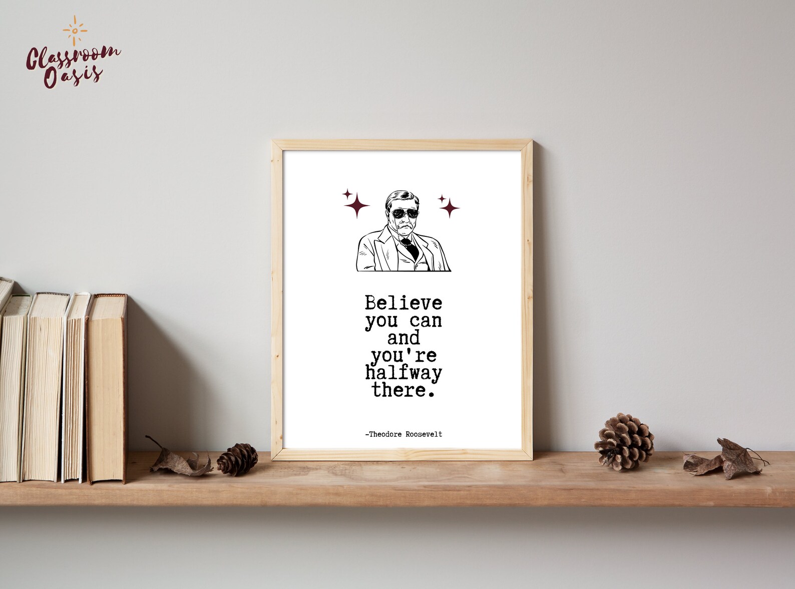 Theodore Roosevelt Quote Print History Classroom Poster History Teacher ...