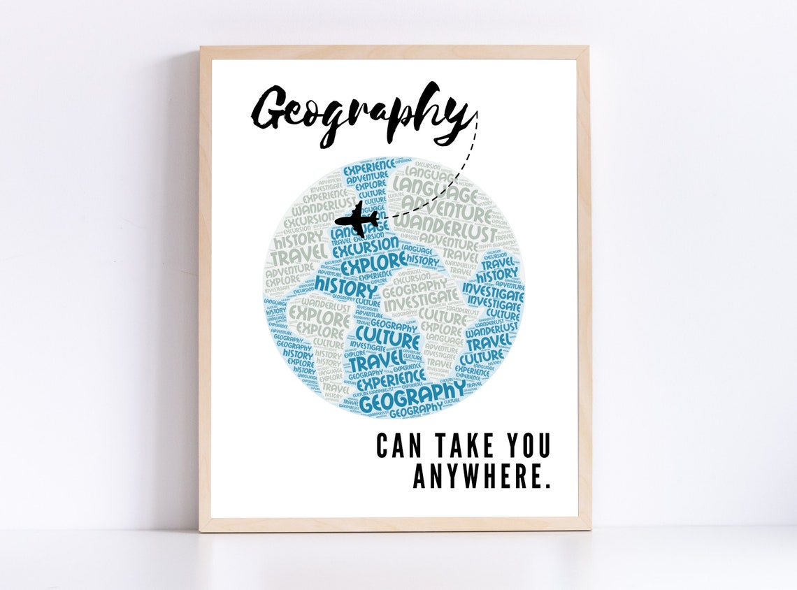 World Geography Classroom Poster Social Studies Wall Art - Etsy