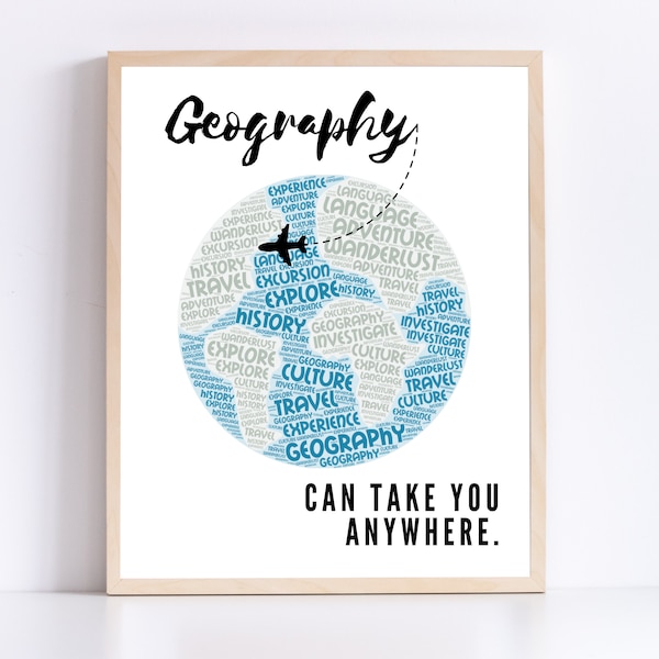 Geography Classroom Poster - Etsy