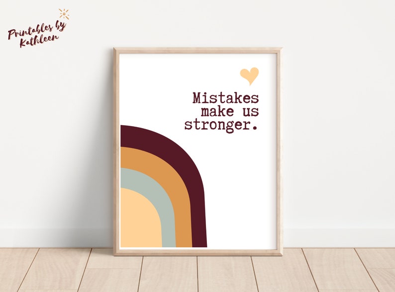 Growth Mindset Classroom Posters Boho Rainbow Classroom - Etsy