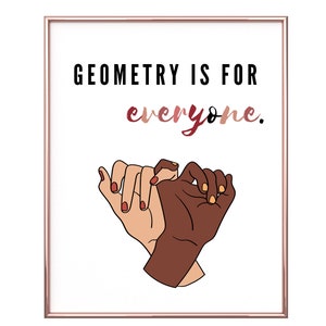 Geometry Classroom Poster Math Classroom Decor High School Teacher ...