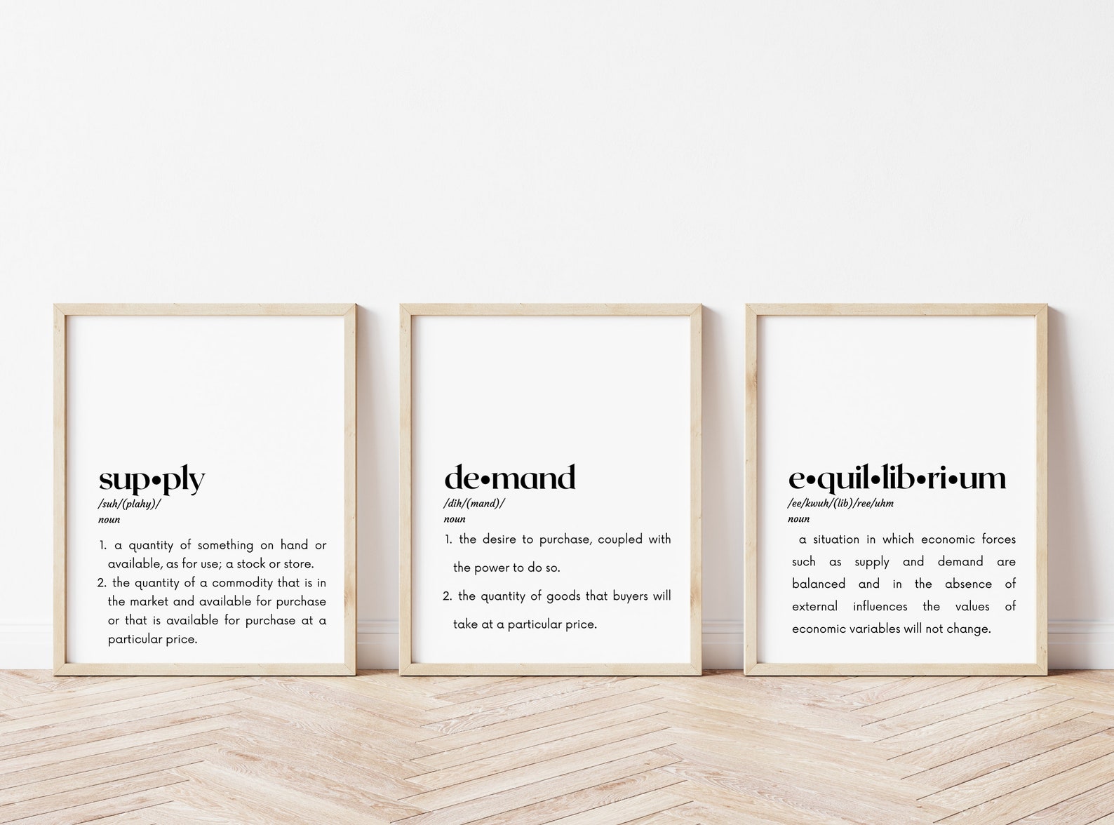 Economics Classroom Posters Supply Demand and Equilibrium - Etsy