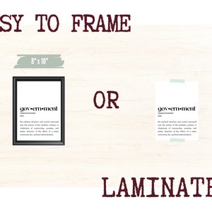 U.S. History Classroom Decor; Government Classroom Posters; Printable ...