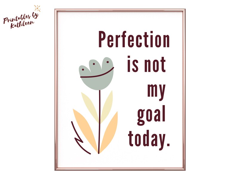 Growth Mindset Classroom Poster Progress Over Perfection - Etsy