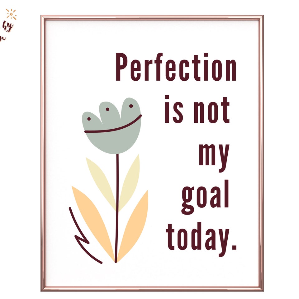 Growth Mindset Classroom Poster; Progress Over Perfection; Middle ...