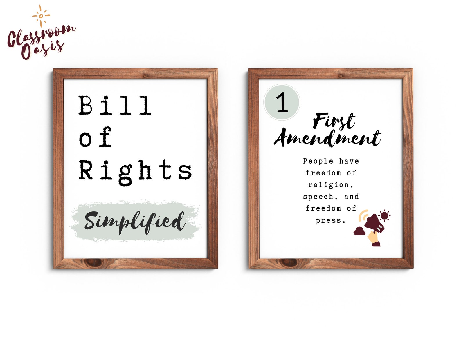 Printable History Classroom Posters Social Studies Class Decor High ...