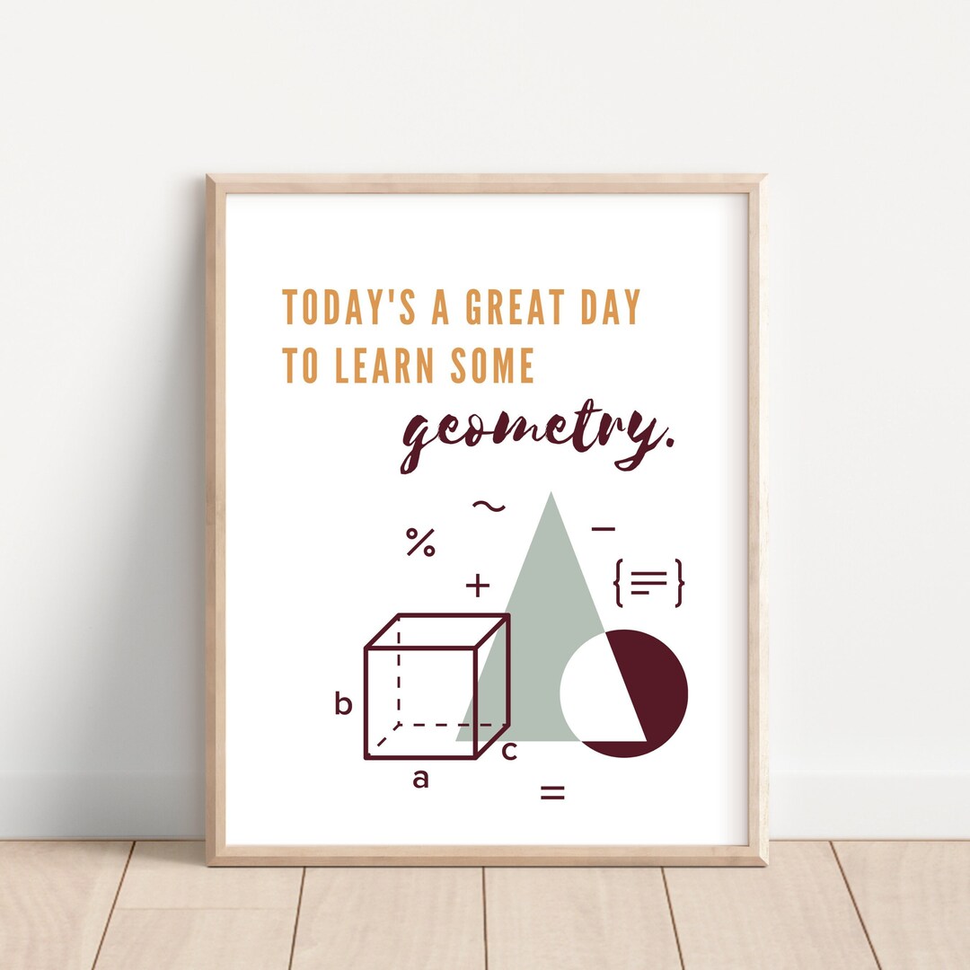Geometry Classroom Decor High School Math Posters Geometry - Etsy