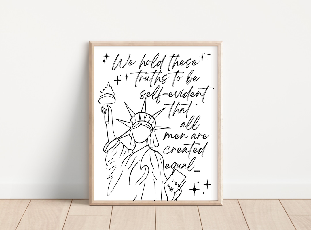 Declaration of Independence Quote Poster; History Classroom Decor ...