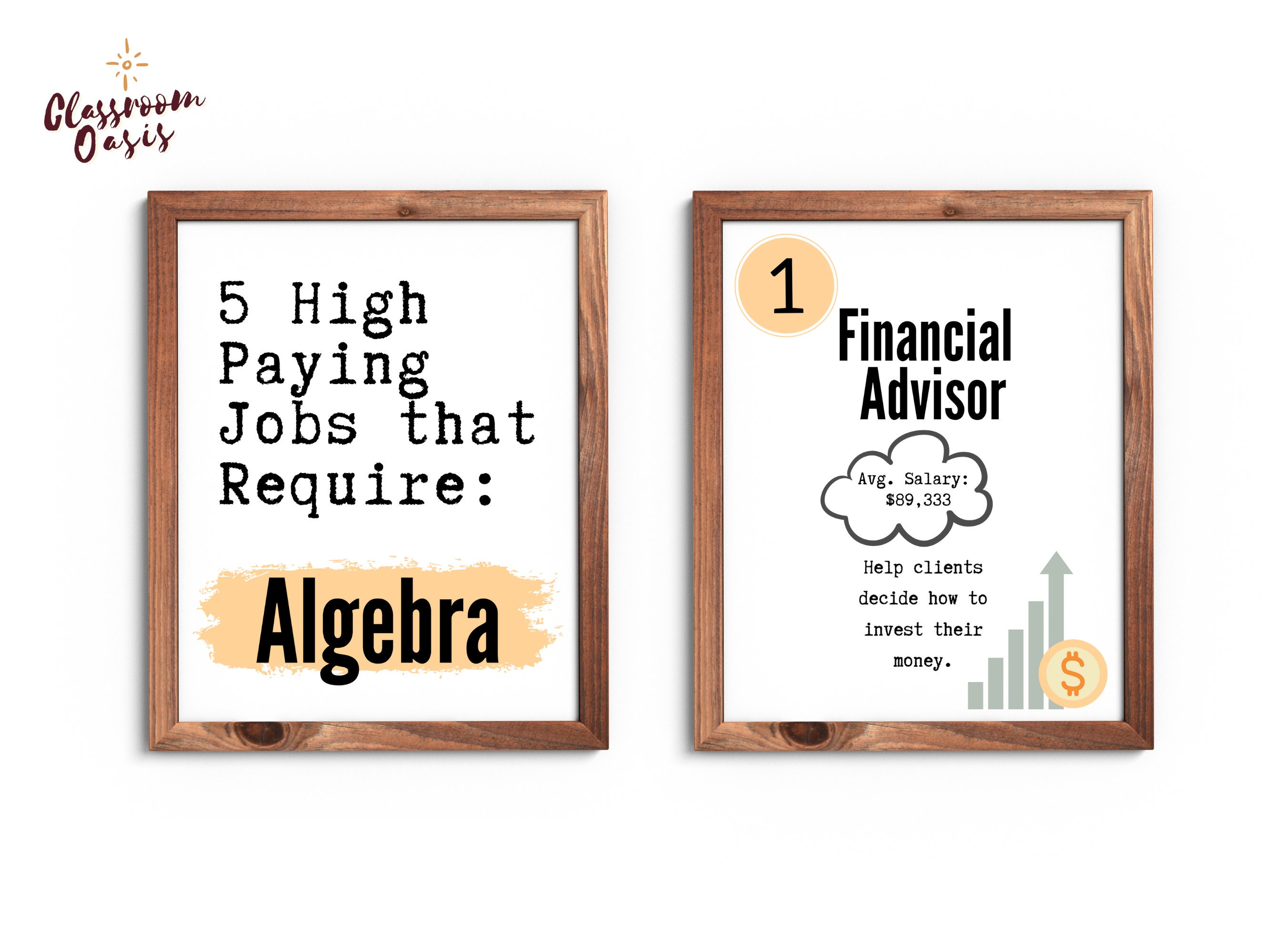 Math Classroom Decor High School Algebra Posters Pre Algebra - Etsy