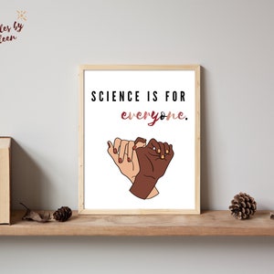 Printable Science Classroom Poster - Diversity and Inclusion in STEM ...