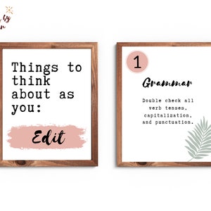 Grammar Poster Set High School English Classroom Posters - Etsy