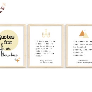 Literary Posters; English Classroom Decoration; High School English ...