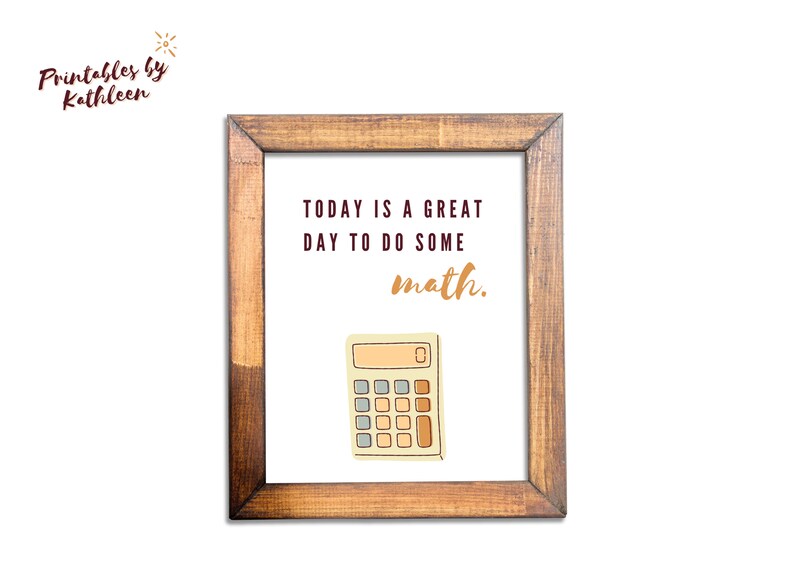 Math Classroom Posters, Printable Wall Art for Math Teachers ...