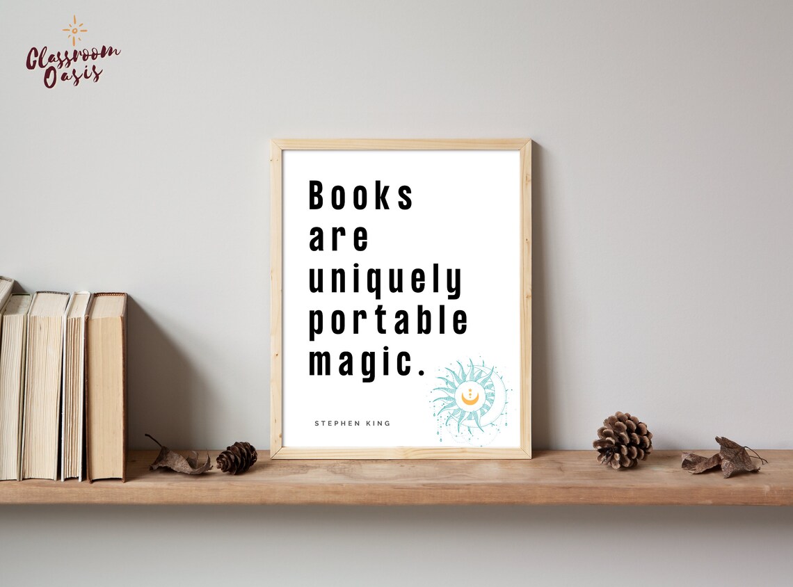 Reading Poster Library Poster English Classroom Poster - Etsy