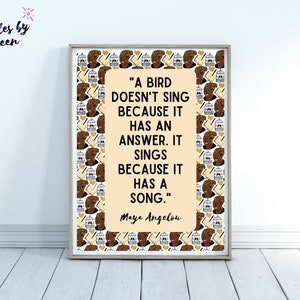 Maya Angelou Quote Wall Art, Quote by Maya Angelou, Printable Maya ...