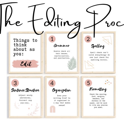 Grammar Poster Set High School English Classroom Posters - Etsy