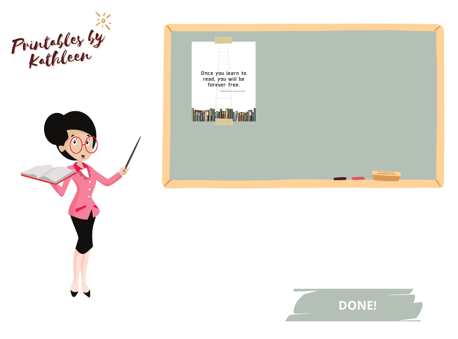 Reading Poster; High School English Classroom Poster, Printable Library ...
