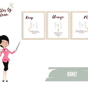Keep Change Flip Printable Boho Algebra Posters Algebra Classroom Decor ...