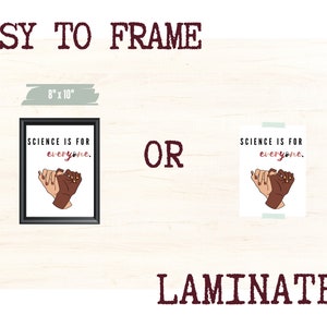 Printable Science Classroom Poster - Diversity and Inclusion in STEM ...