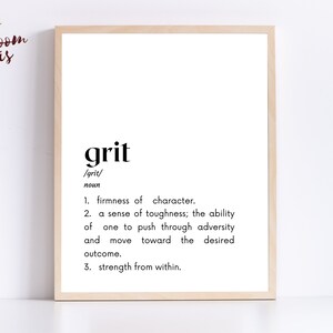 Growth Mindset Posters; Resilience Definition Print; Inspirational ...
