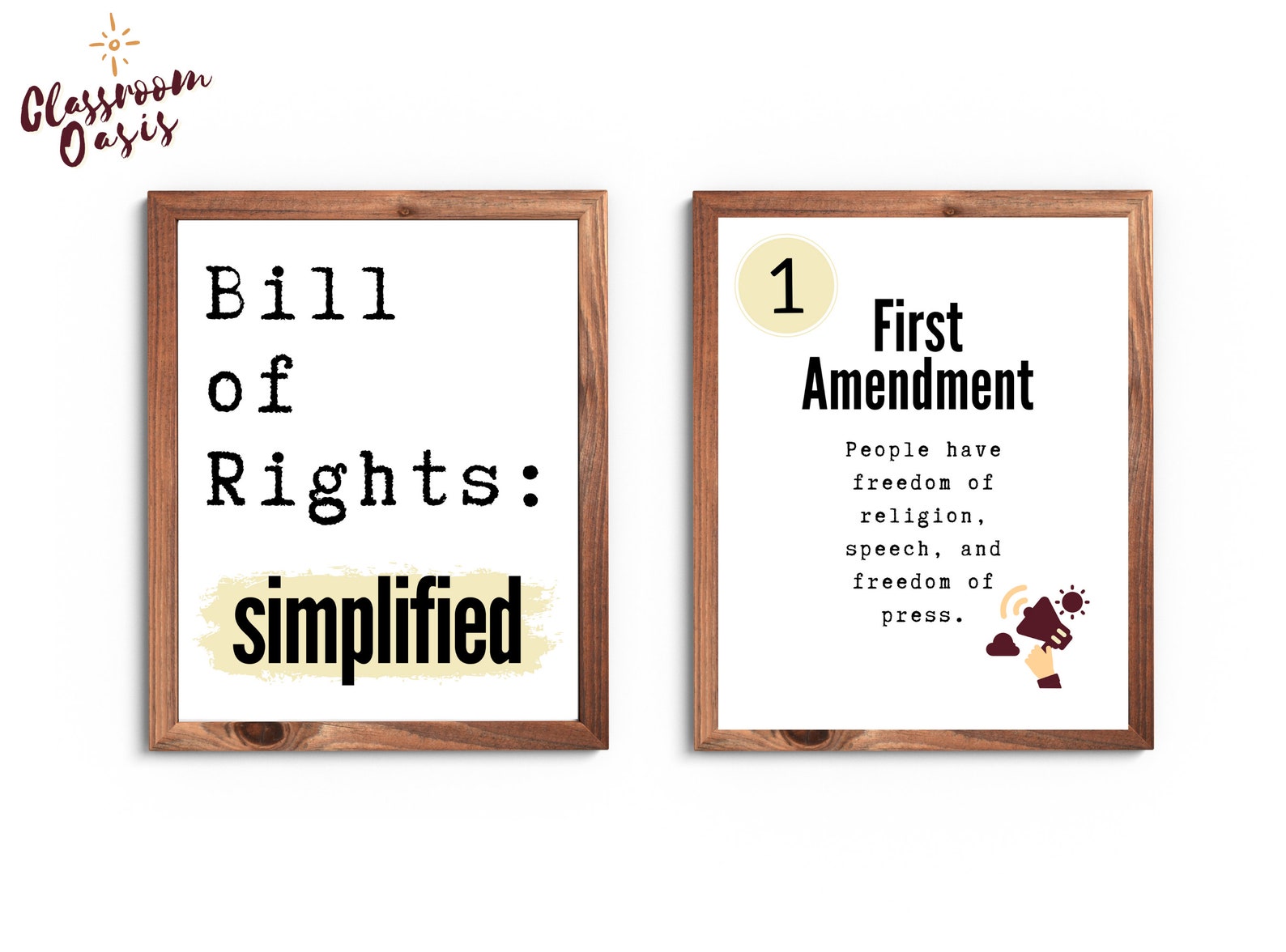 Printable History Classroom Posters Social Studies Class Decor High ...