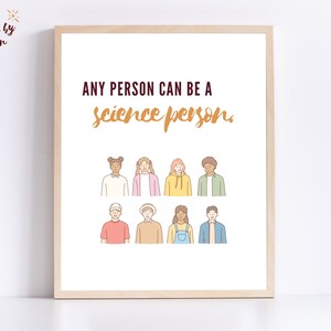 Printable Science Classroom Poster - Diversity and Inclusion; High ...