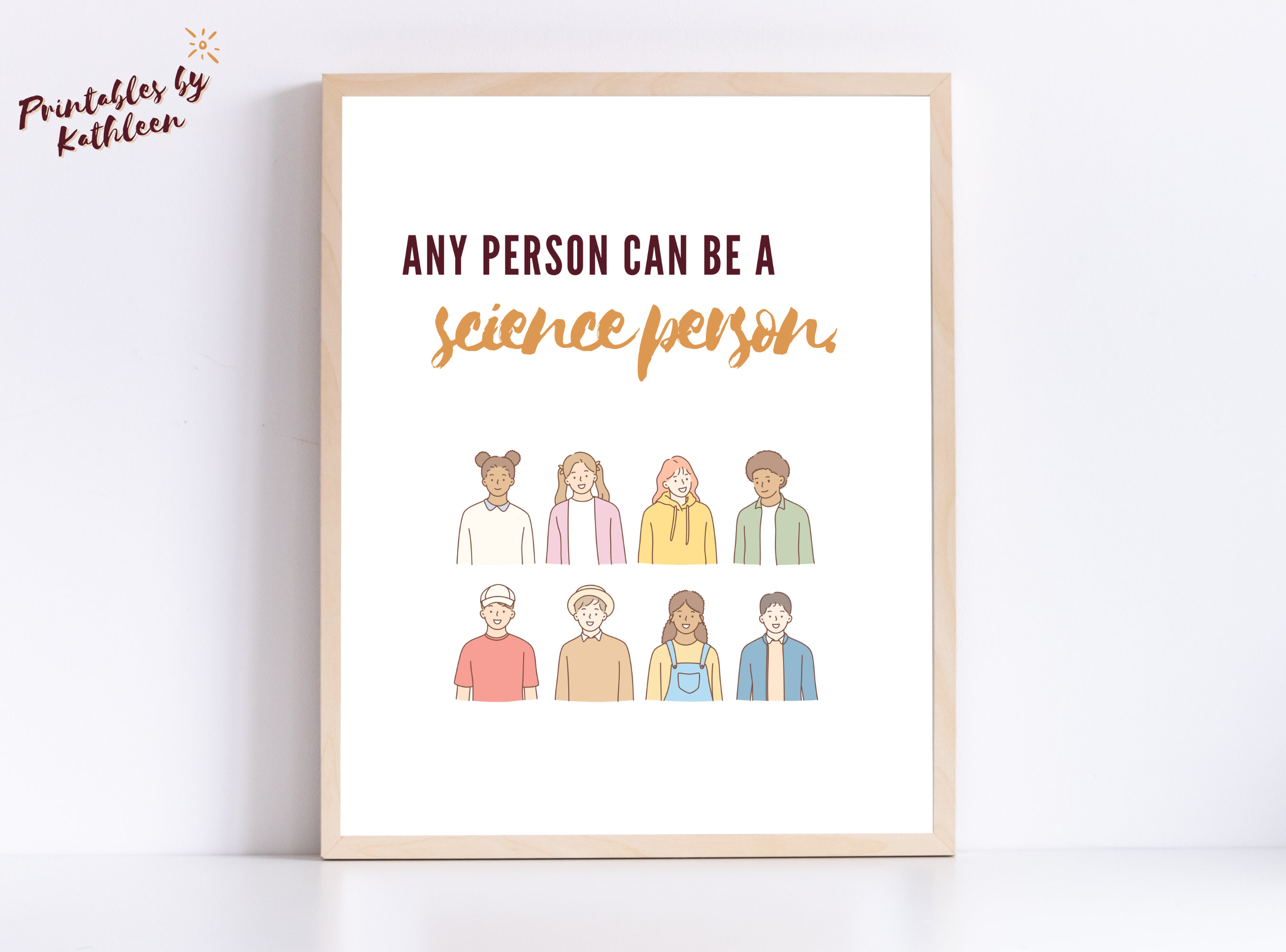 Printable Science Classroom Poster - Diversity and Inclusion; High ...