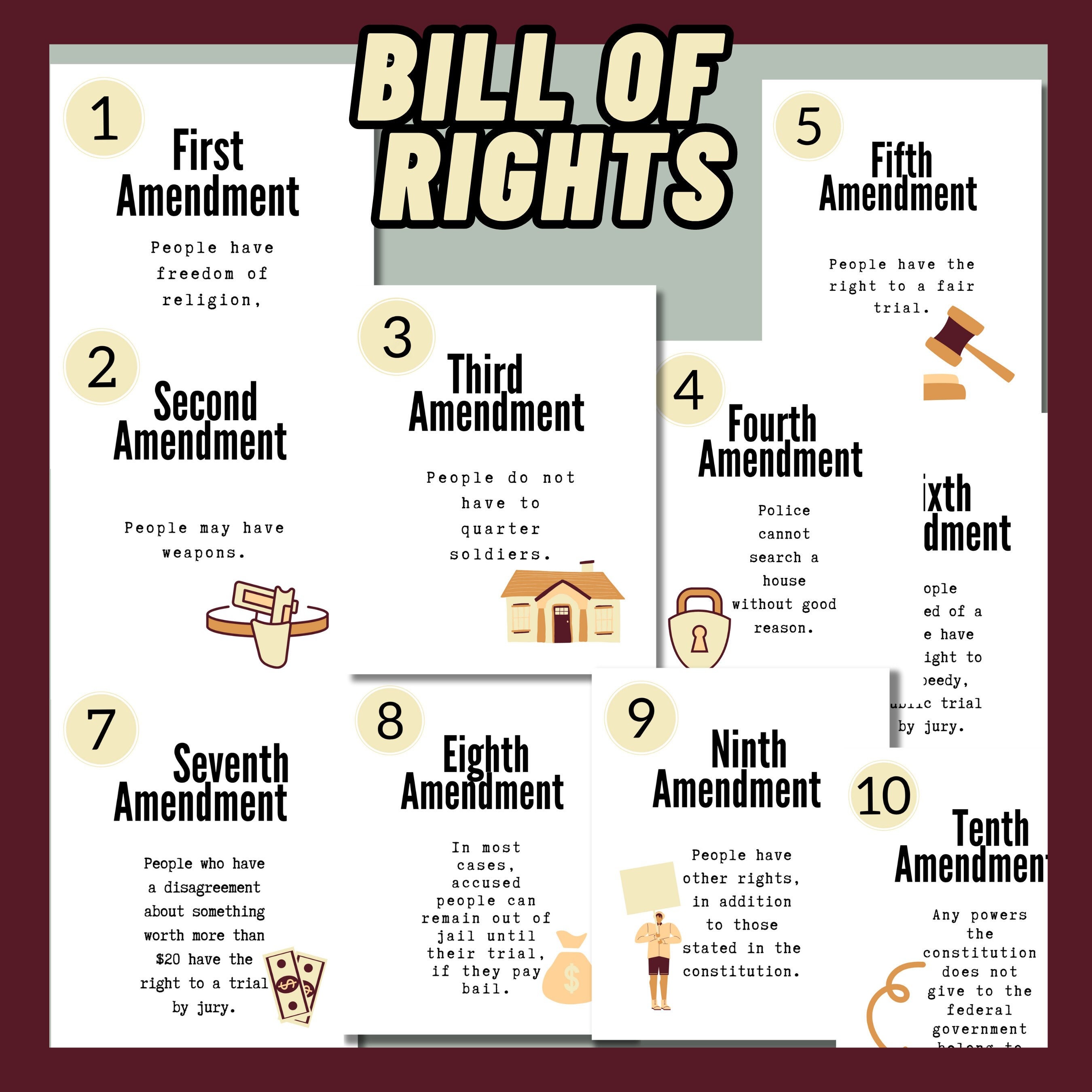 Printable History Classroom Posters; Social Studies Class Decor; High ...