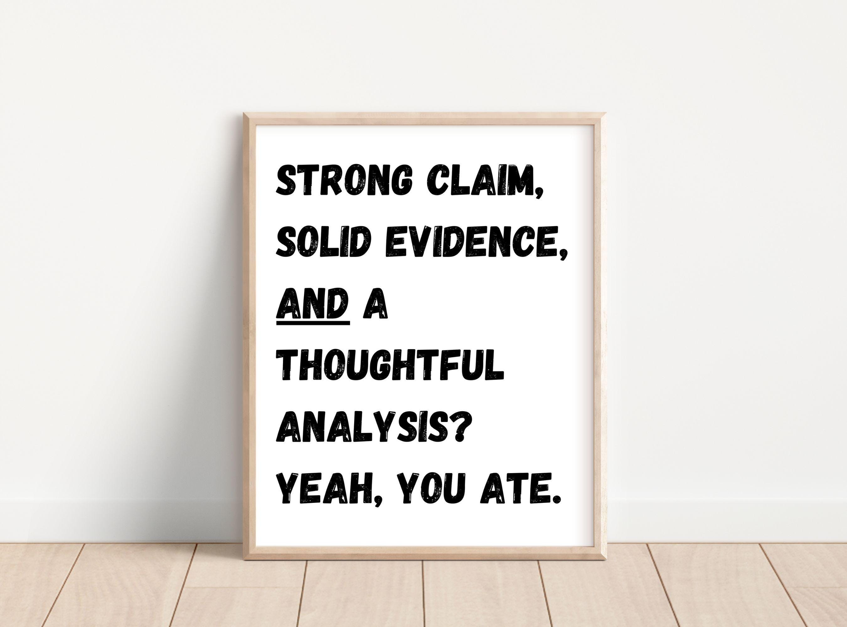 English Classroom Poster; ELA Classroom Decor; High School English ...
