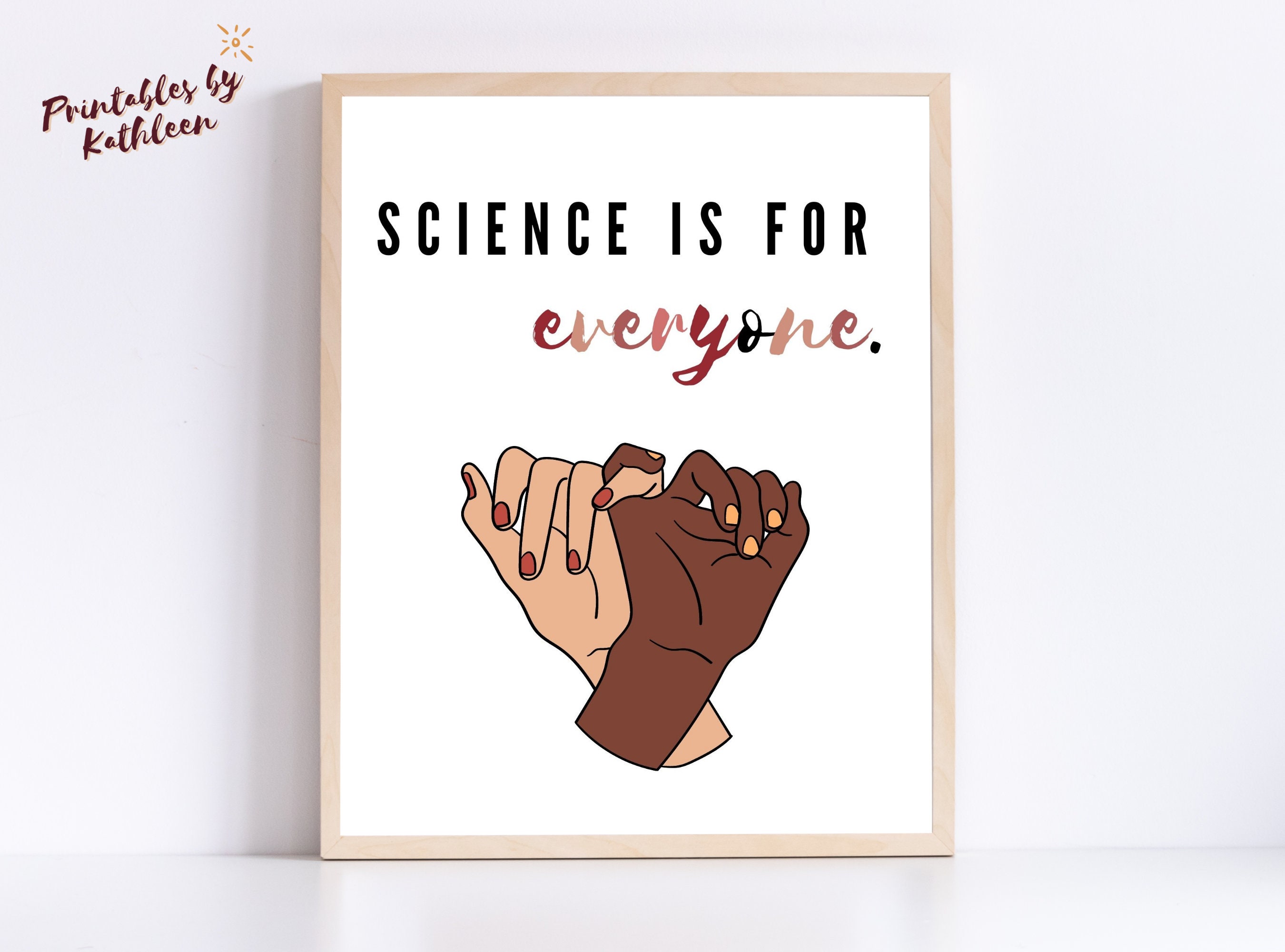 Printable Science Classroom Poster - Diversity and Inclusion in STEM ...