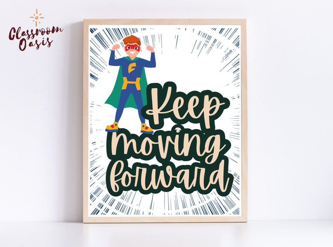 Superhero Classroom Decor; Growth Mindset Posters; Progress Over ...