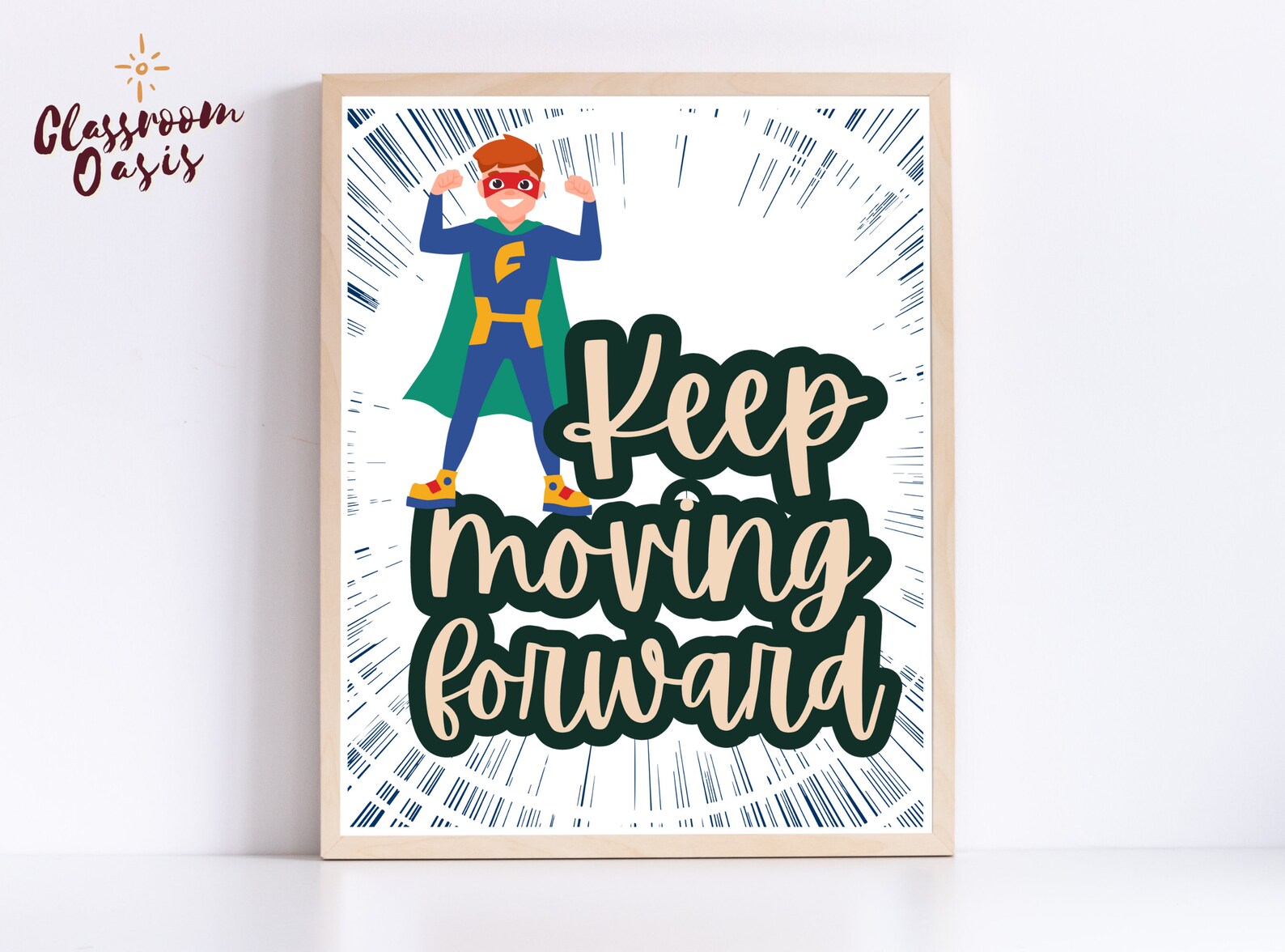 Superhero Classroom Decor Growth Mindset Posters Progress Over ...