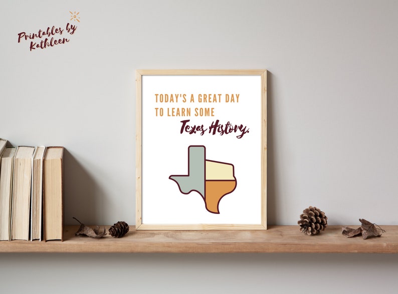 Printable Texas History Classroom Poster Future Teacher Gift - Etsy
