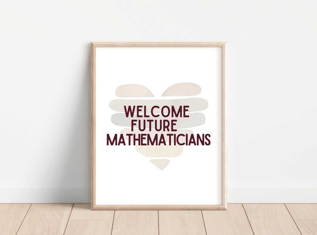 Math Classroom Decor; Math Poster; Printable Math Wall Art; Math ...