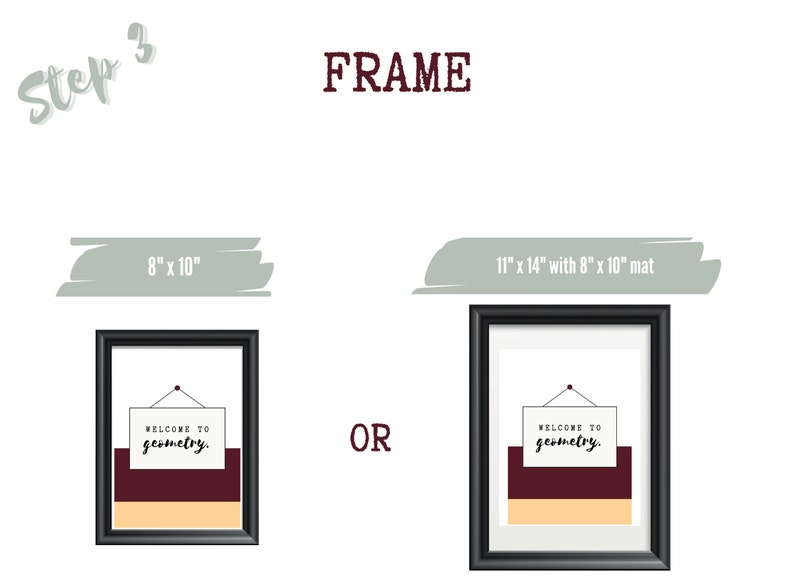 Welcome to Geometry Sign Printable Geometry Classroom Decor - Etsy