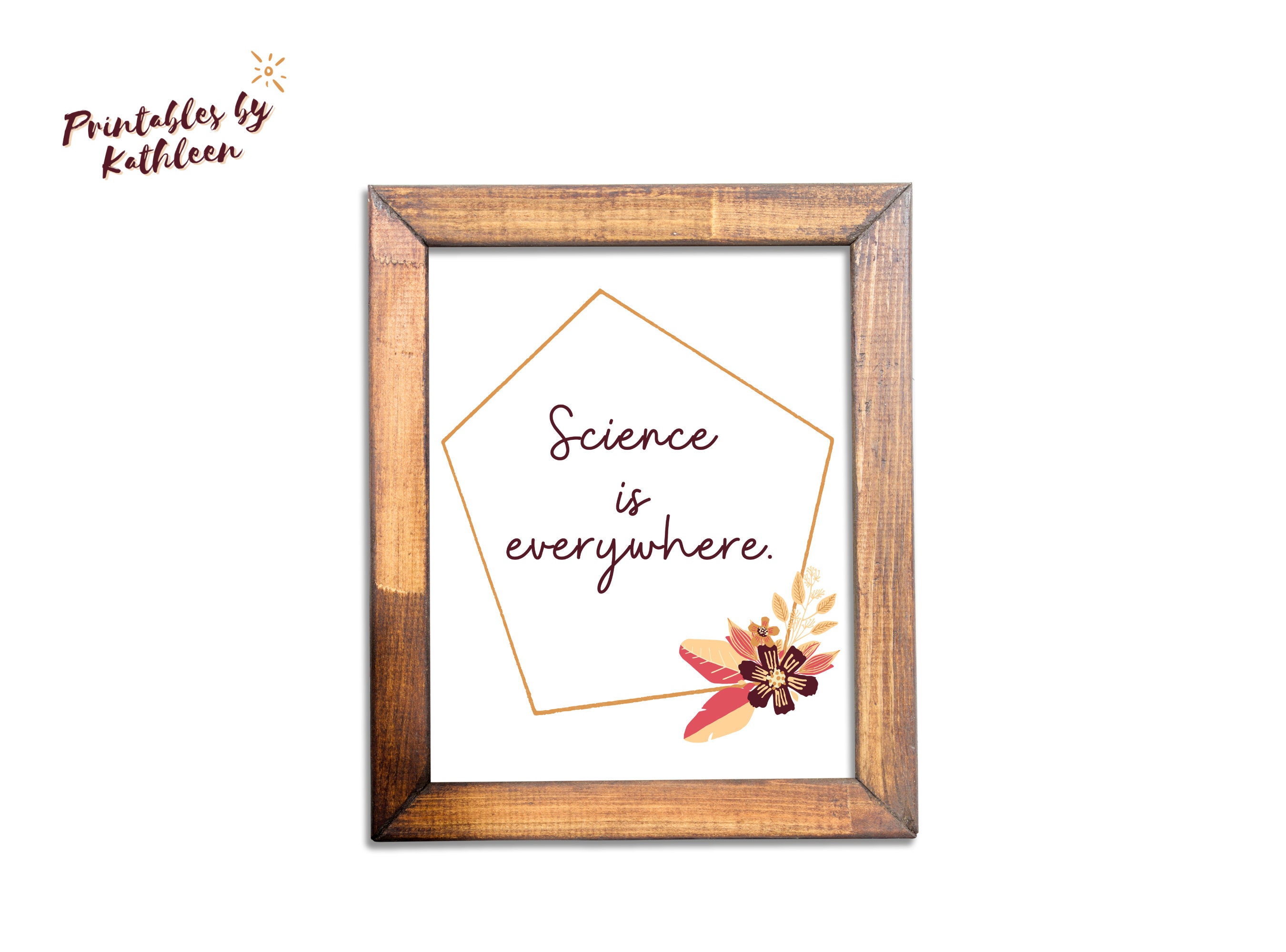 Printable Science Classroom Poster - Science is Everywhere; Secondary ...