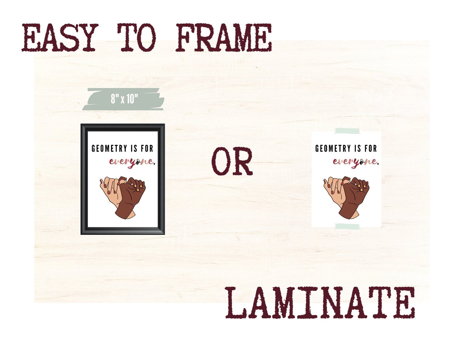 Geometry Classroom Poster Math Classroom Decor High School Teacher ...