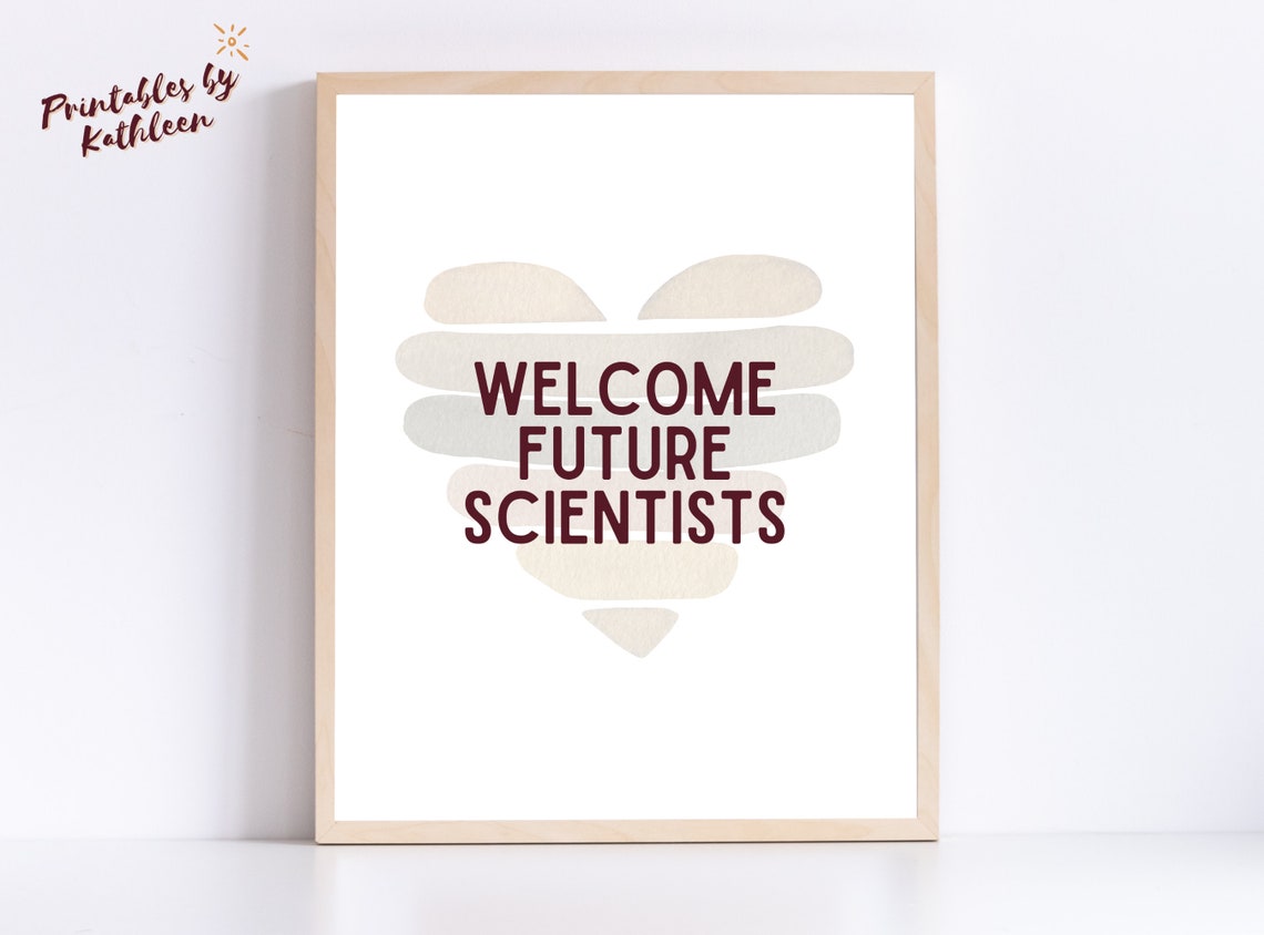 Welcome Future Scientists Printable Science Classroom Poster - Etsy