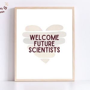 Welcome Future Scientists; Printable Science Classroom Poster; Middle ...