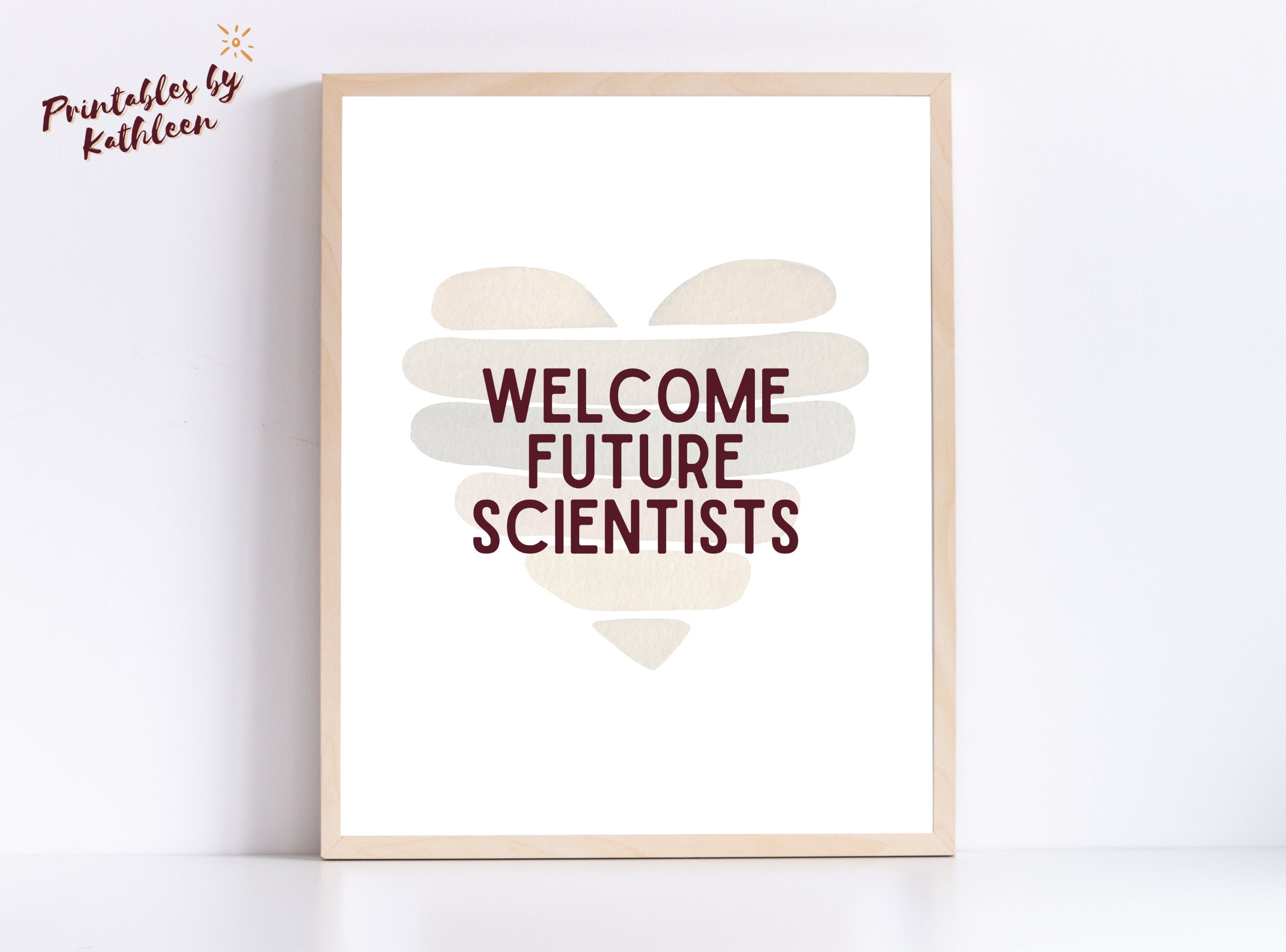 Welcome Future Scientists; Printable Science Classroom Poster; Middle ...