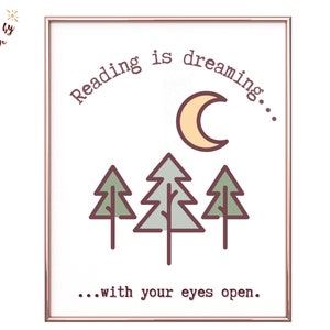 Reading Poster; Literature Poster; English Classroom Poster; Camping ...