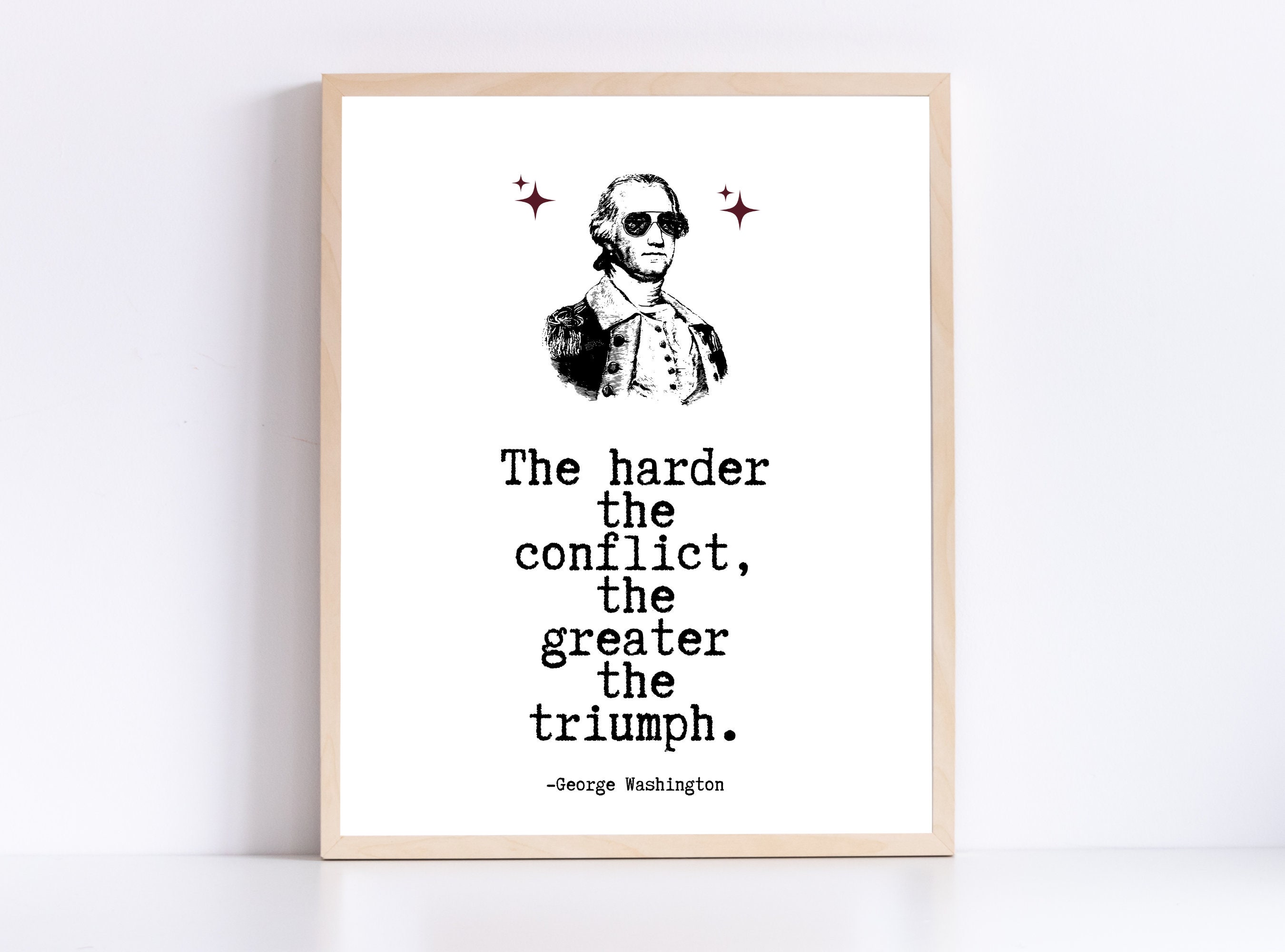 George Washington Quote Print; History Classroom Poster; History ...