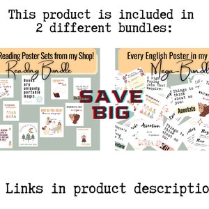 Reading Poster; Library Poster; English Classroom Poster; English ...