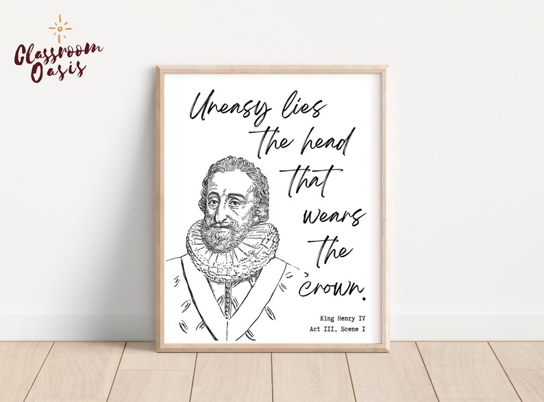 Quotes by William Shakespeare Classroom Posters Literary - Etsy