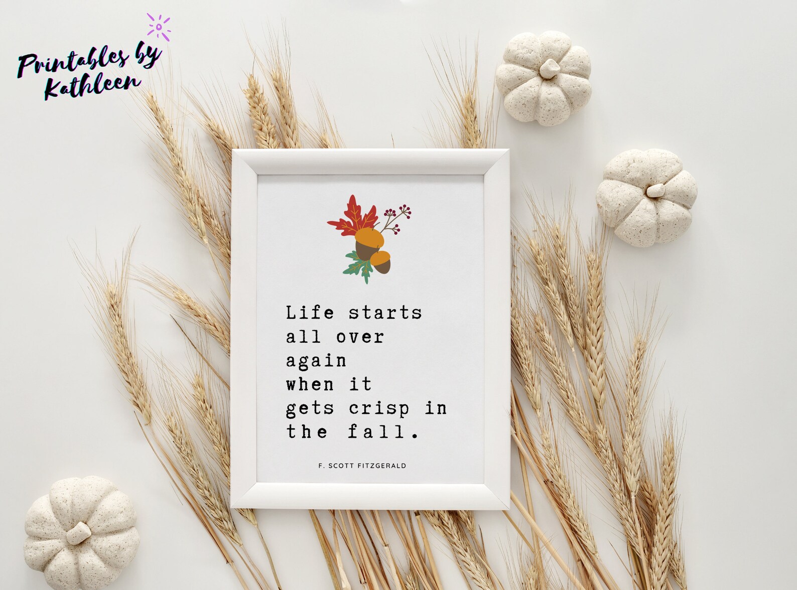 Fall Prints Download, Fall Wall Art, Fall Quote Print, Fall Art Print ...