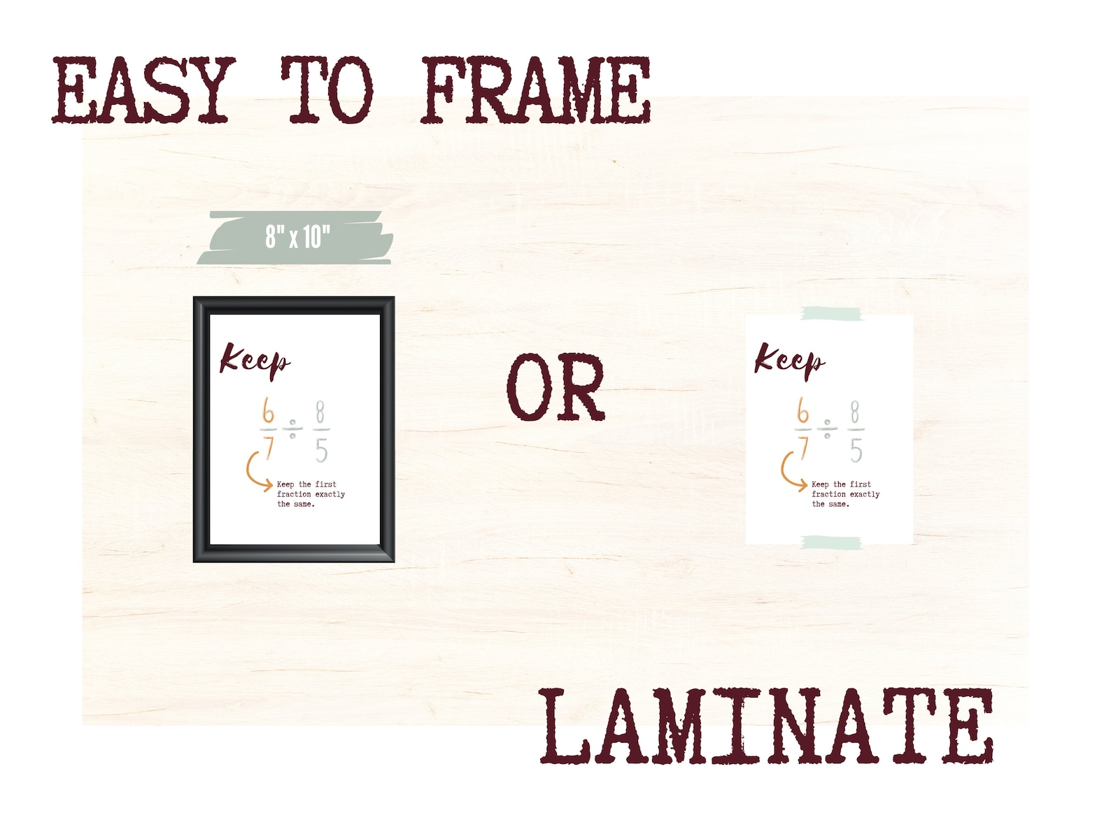 Keep Change Flip Printable Boho Algebra Posters Algebra - Etsy